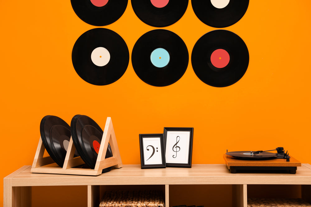 record wall display
